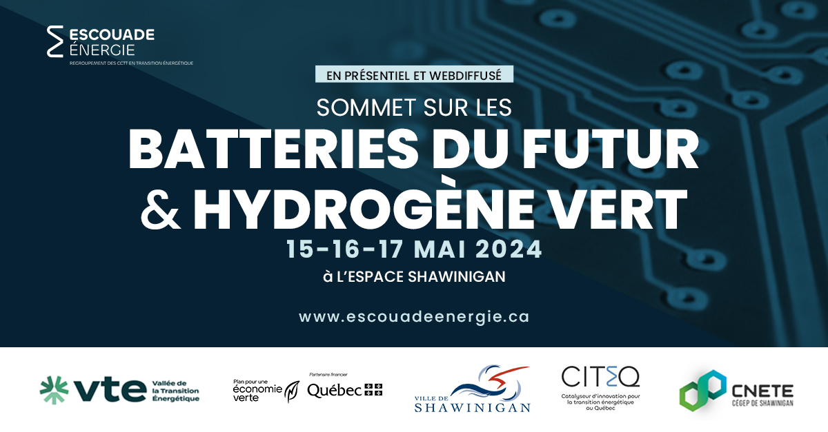 Summit on Future Batteries and Green Hydrogen - ESCOUADE ENERGIE